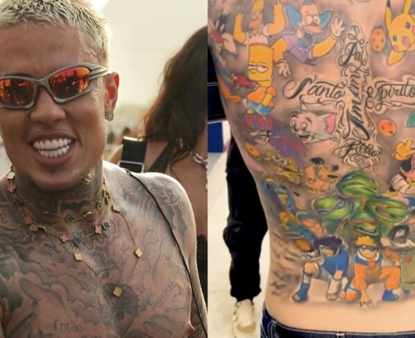 MC Daniel mostra tatuagem gigante que fez com anestesia geral; confira - R1